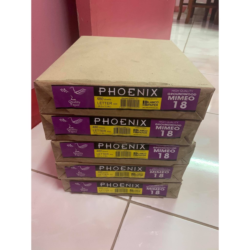 Pheonix Groundwood Mimeo Paper | Shopee Philippines