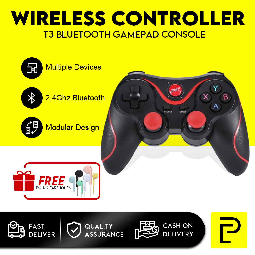 Popcorn D1 Wireless Bluetooth Controller with Phone Holder for ...
