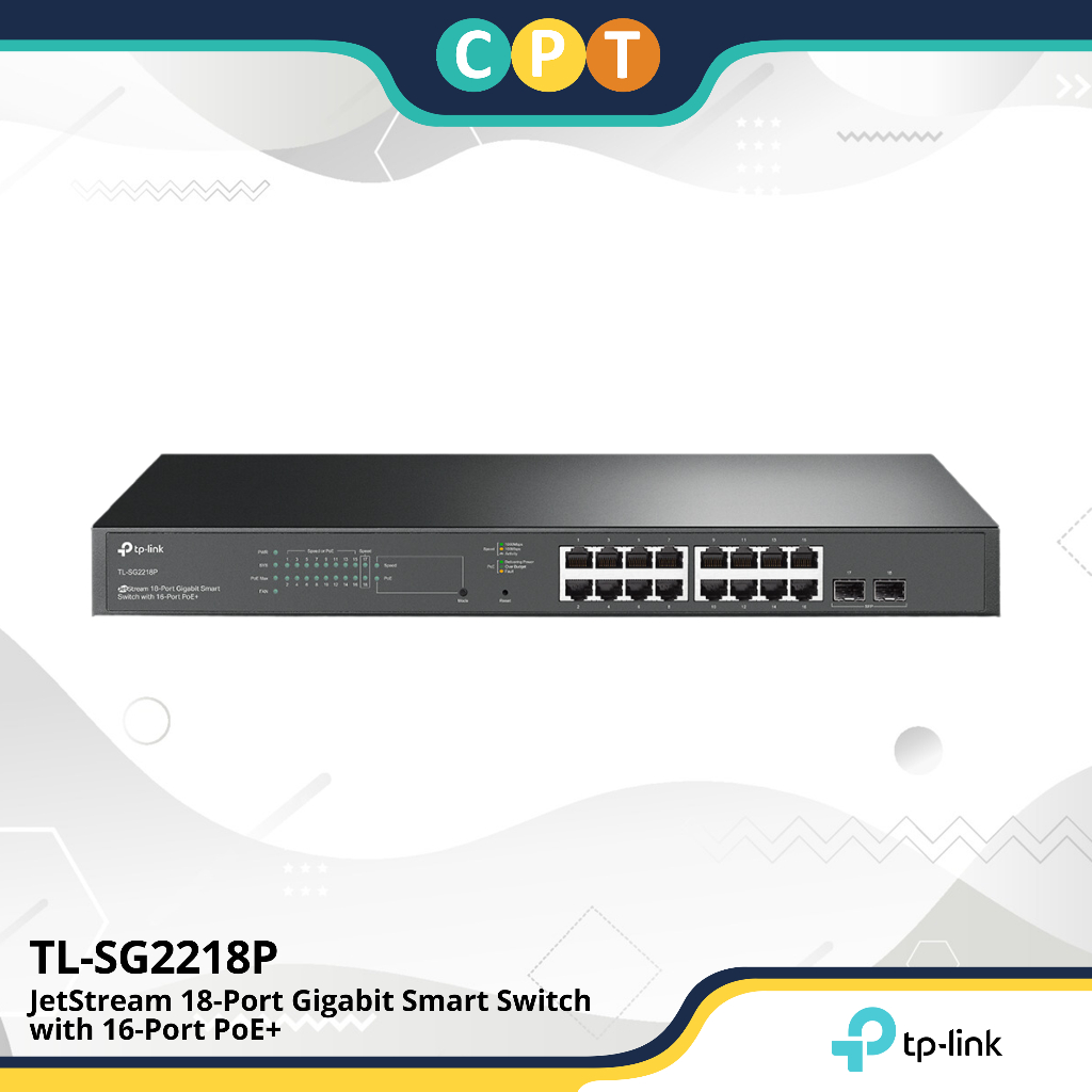 TP-LINK TL-SG2218P JetStream 18Port Gigabit Smart Switch with PoE+ ...
