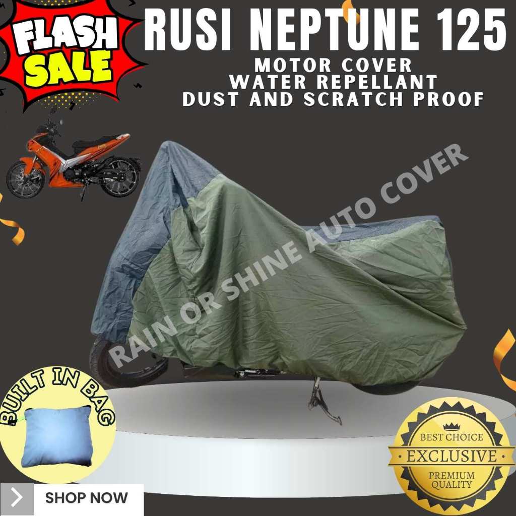 RUSI NEPTUNE 125 HIGH QUALITY MOTOR COVER - WATER REPELLANT SCRATCH AND ...