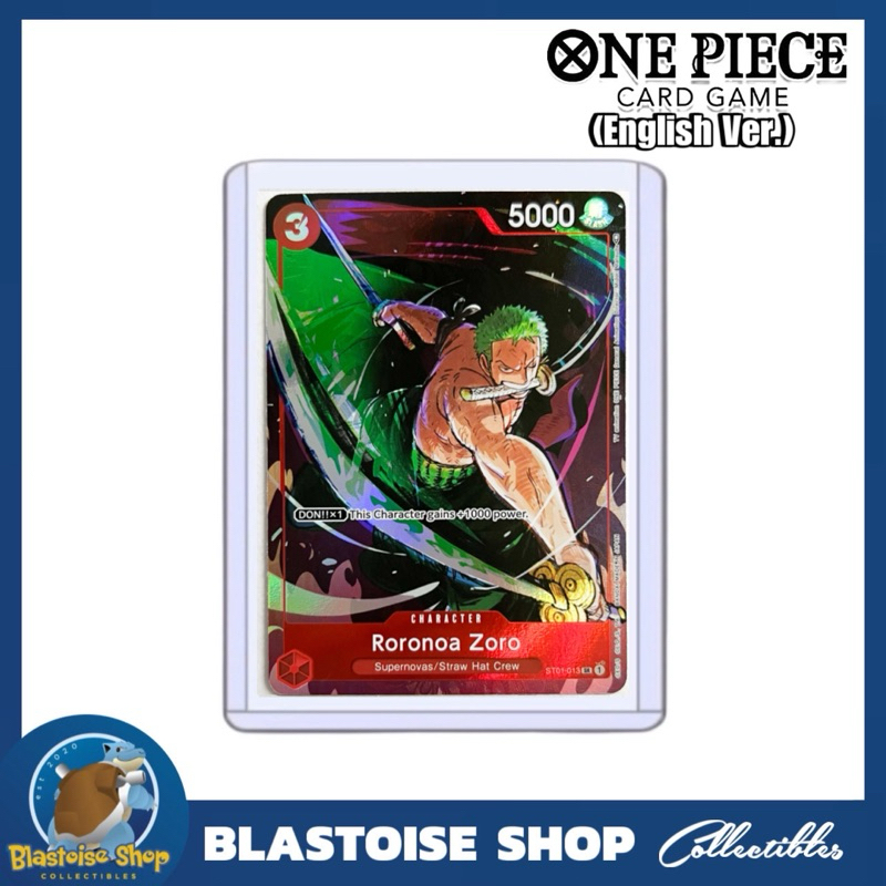 One Piece Card Game: Roronoa Zoro Gift Collection Promo Card ST01-013 ...