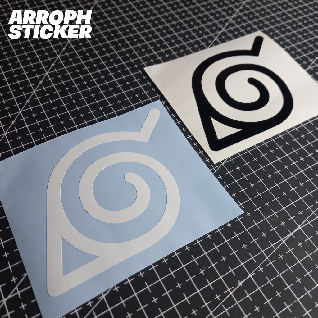 Naruto Konoha Symbol Vinyl Decal Cutout Sticker - Waterproof Outdoor ...