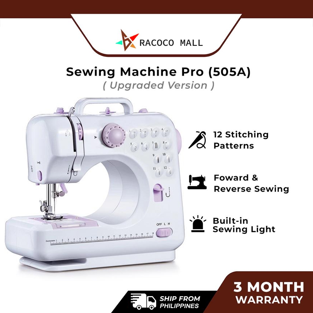Portable 12 Stitches Sewing Machine Mini Household Multifunctional ...