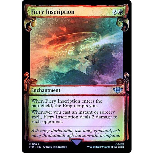 Fiery Inscription - Universes Beyond: The Lord of the Rings: Tales of ...