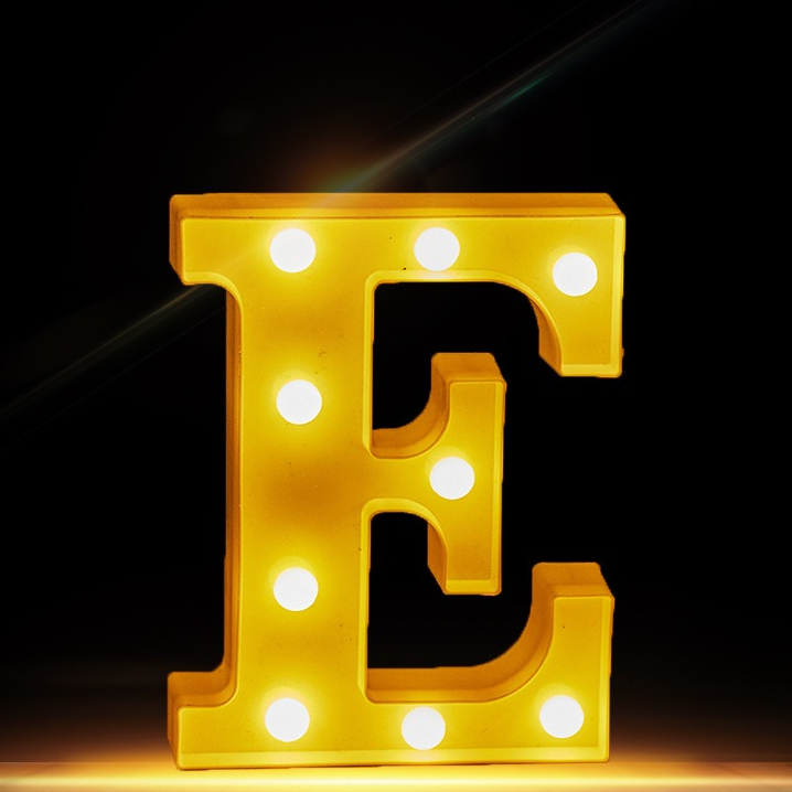 【Fast Delivery】A-Z 3d Letter LED Alphabet Decor Lamp Letter Light Party ...
