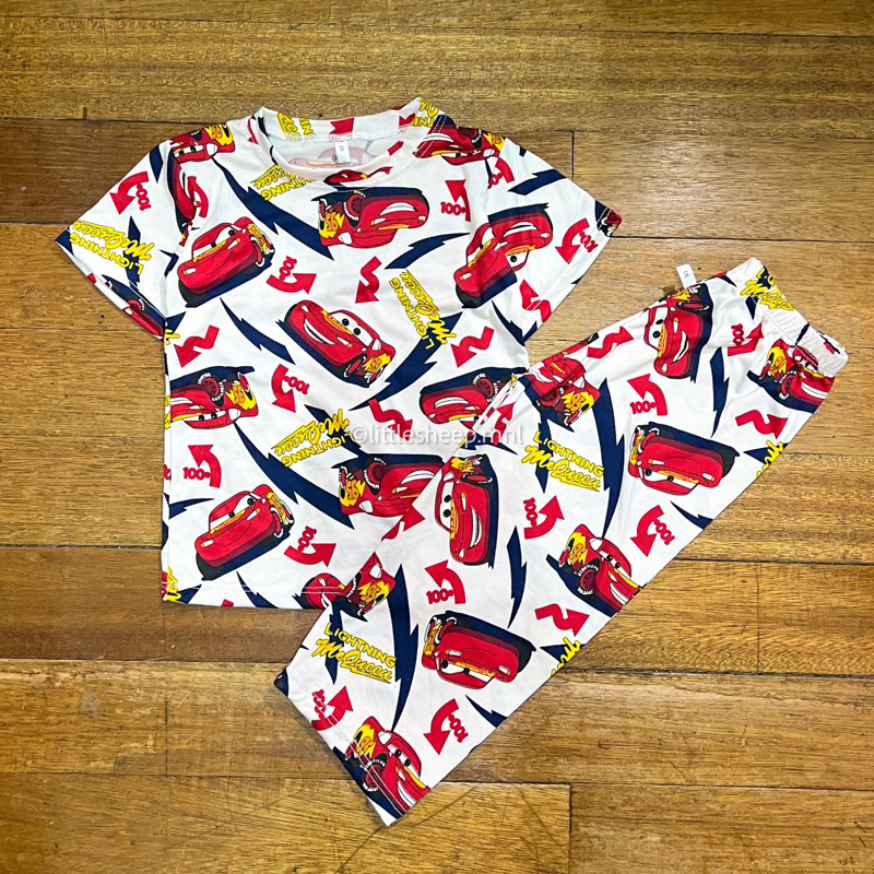 NEW Disney Cars Lightning Mcqueen terno pajama | sleepwear | coordinate ...