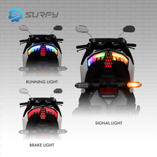 Honda Click 125/150 v3 Tail Light RGB 13Modes LED VIVID Color Plug And ...