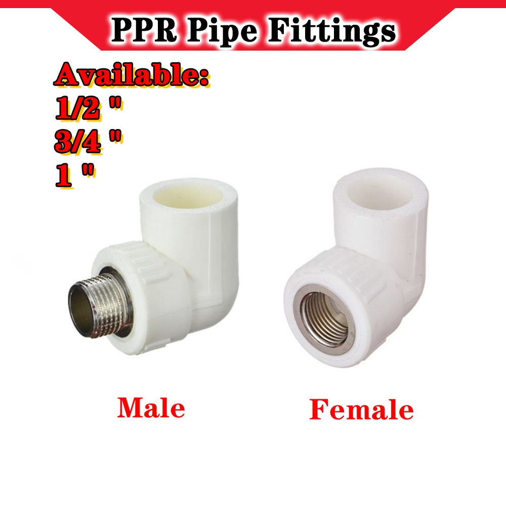 PPR Pipe Fittings Male Elbow Female Elbow | Shopee Philippines