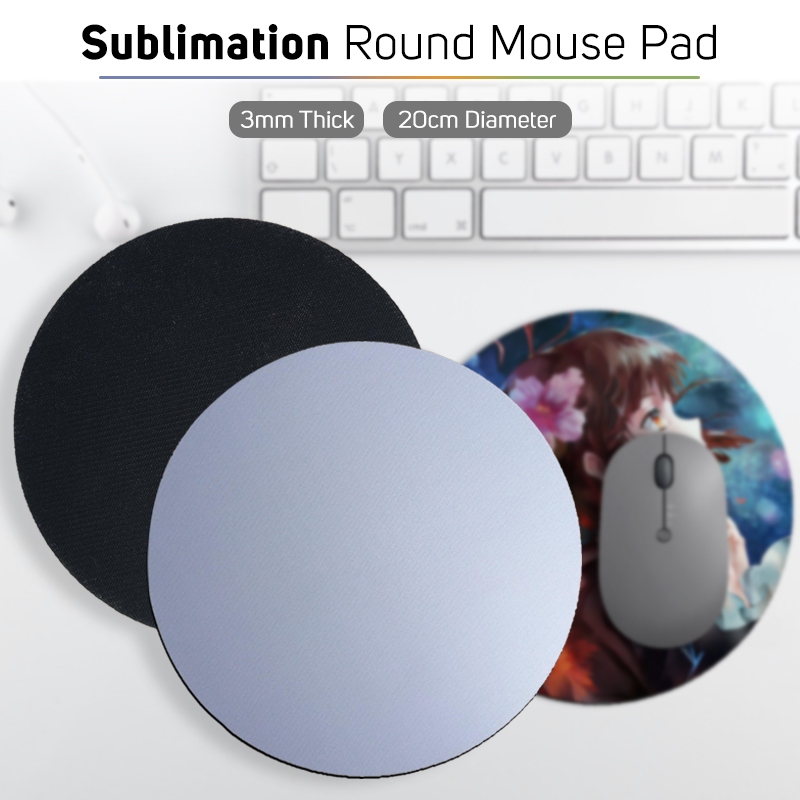 Sublimation Round Mouse Pad 20cm diameter | 3mm Thickness | Shopee ...