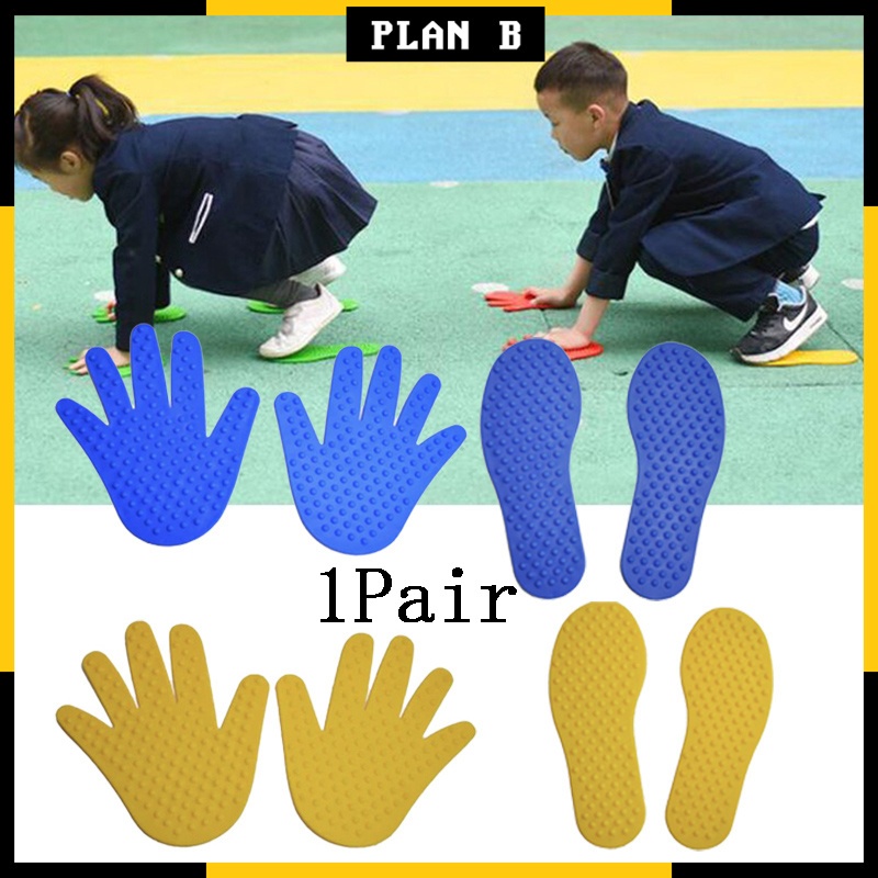2 Pcs Tactile Massage Playmat Kids Hand Foot Print Mat Sensory Hand And ...