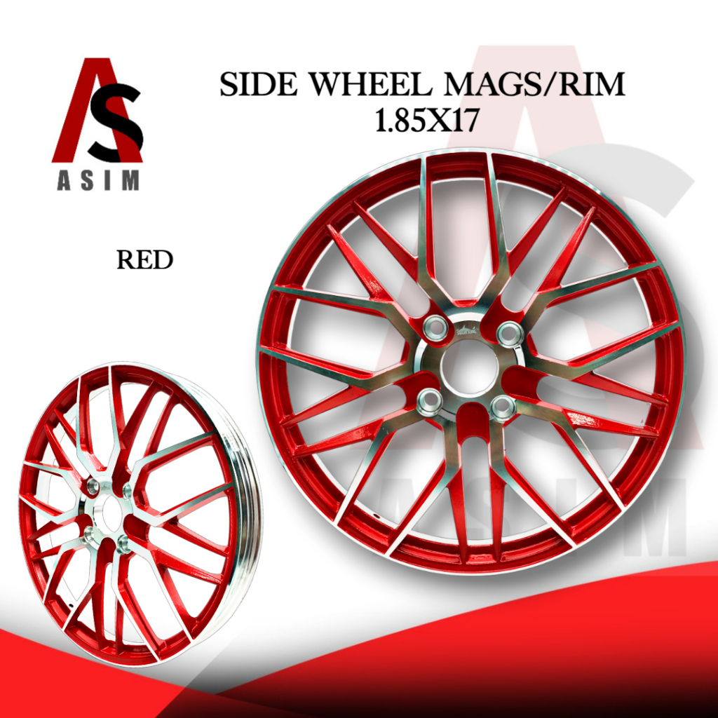 ASIM TRICYCLE MAGS SIDE WHEEL RIM 1.85x17INCHES FOR MOTORCYCLE ELITE ...