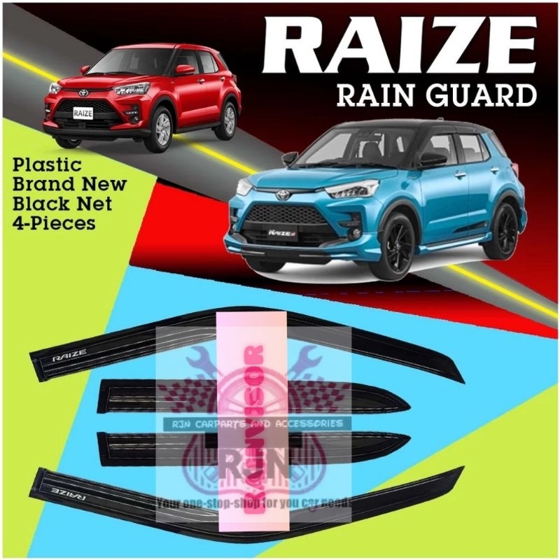 Window Sun Visor for Toyota Raize Rain guard gutter | Shopee Philippines