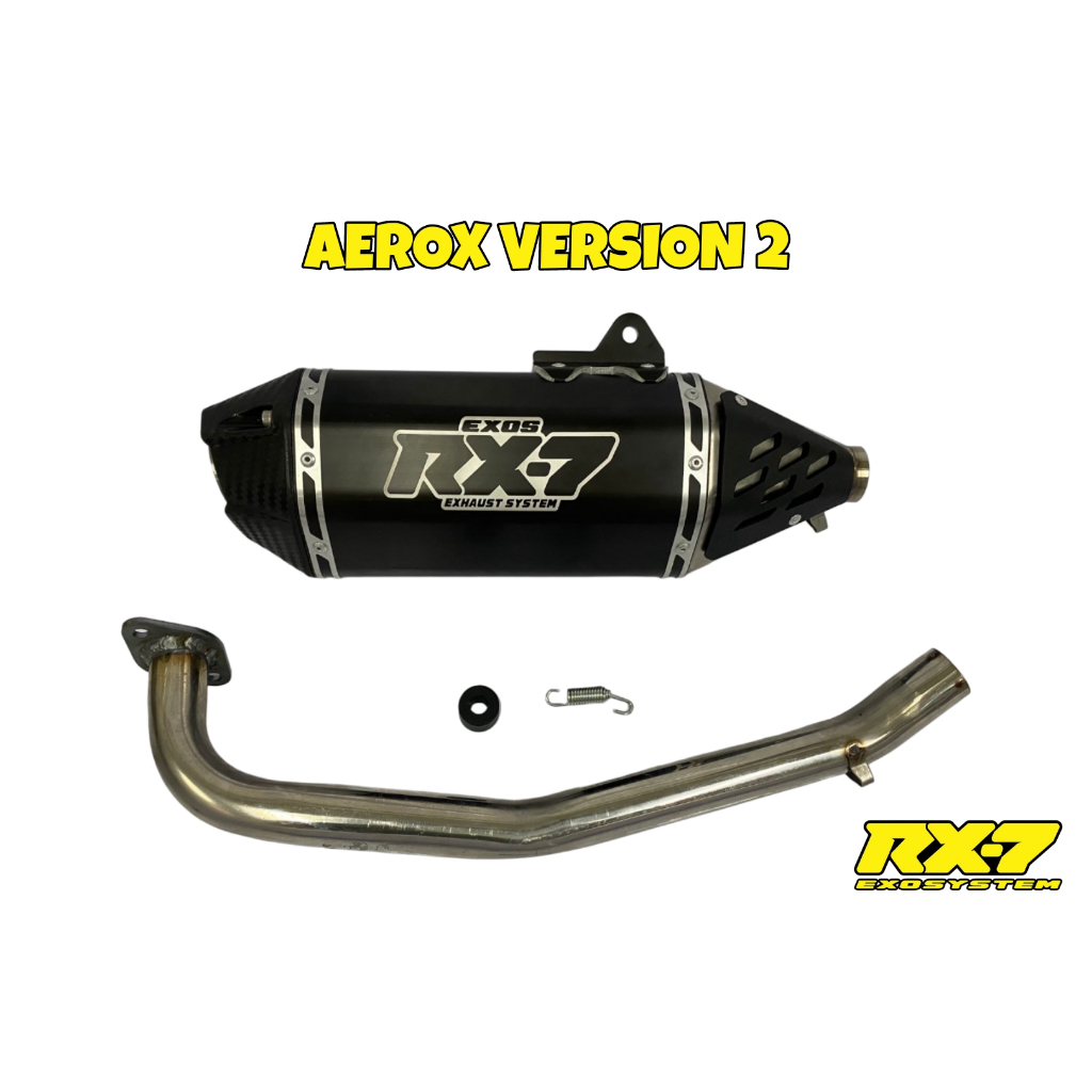 EXOS RACING RX7 FULL EXHAUST SYSTEM (BLACK) | Shopee Philippines