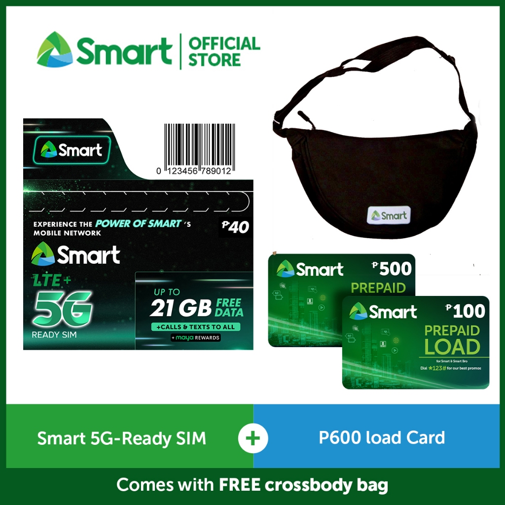 Smart 5G Sim With P600 Load Card | Shopee Philippines