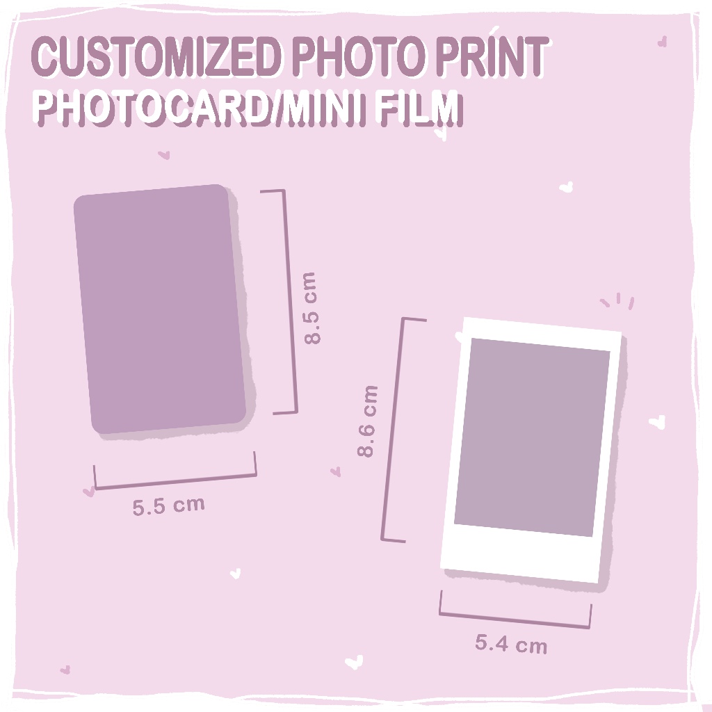 CUSTOM PHOTO PRINT PHOTOCARD MINI FILM | Assastoreph | Shopee Philippines