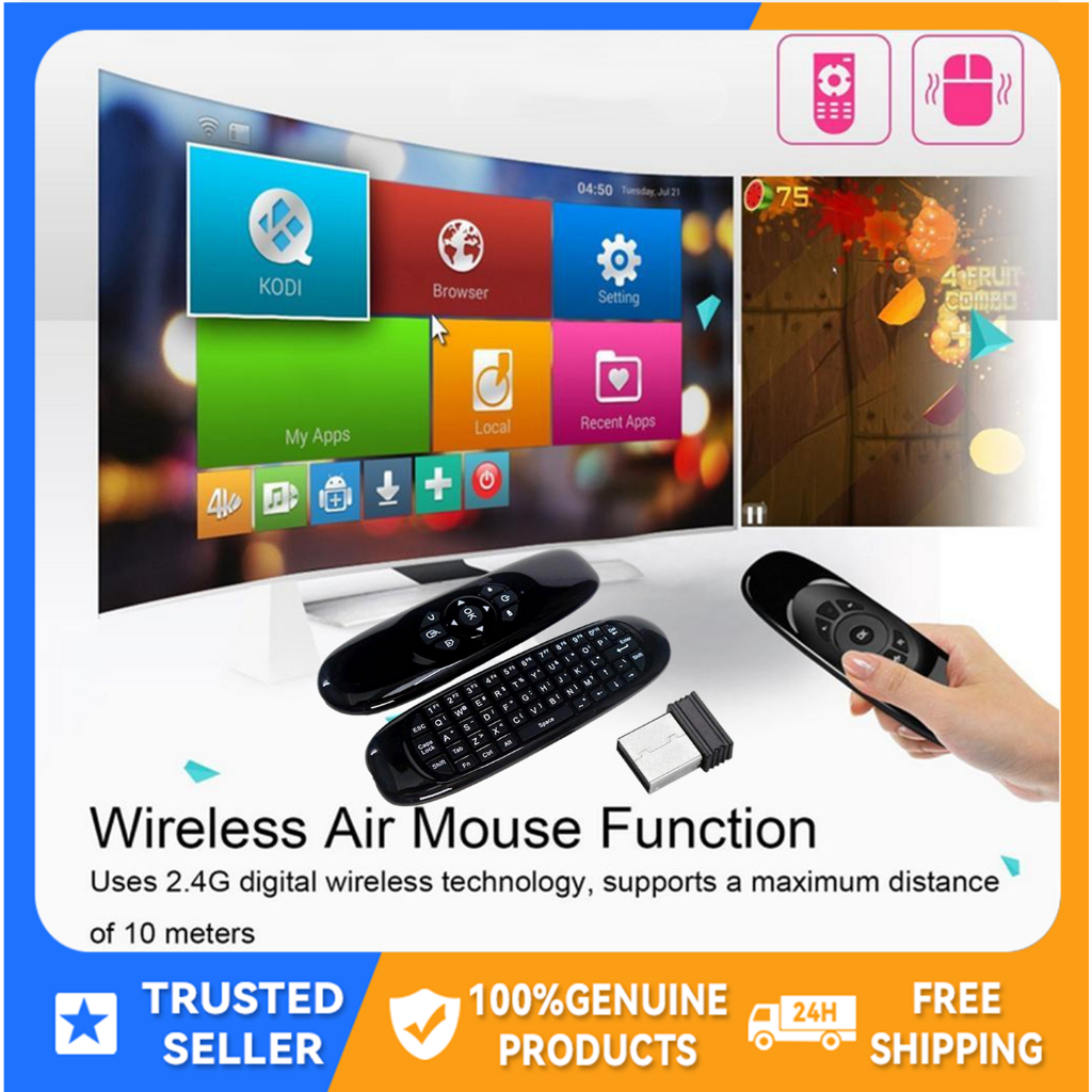 Supermax Sensor Backlight Remote Controller Wireless Mouse Game ...