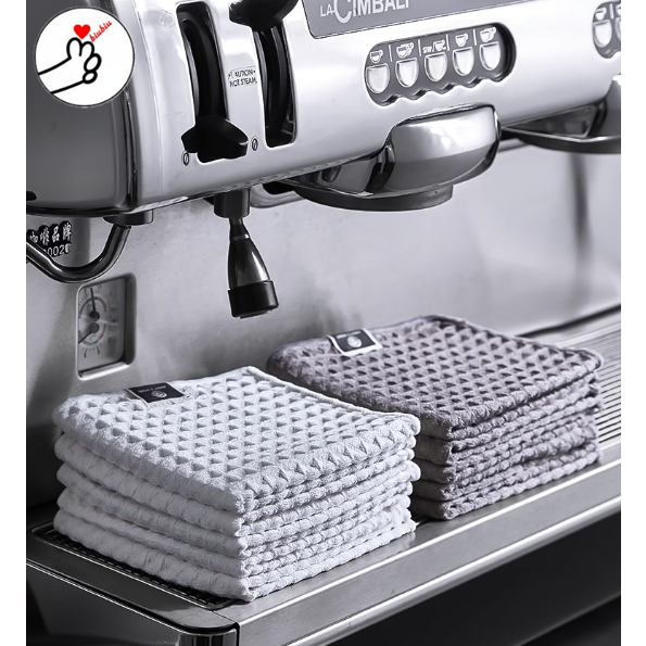 【Ready From PH】Coffee Machine Cleaning Bar Towel Waffle Small Towel ...