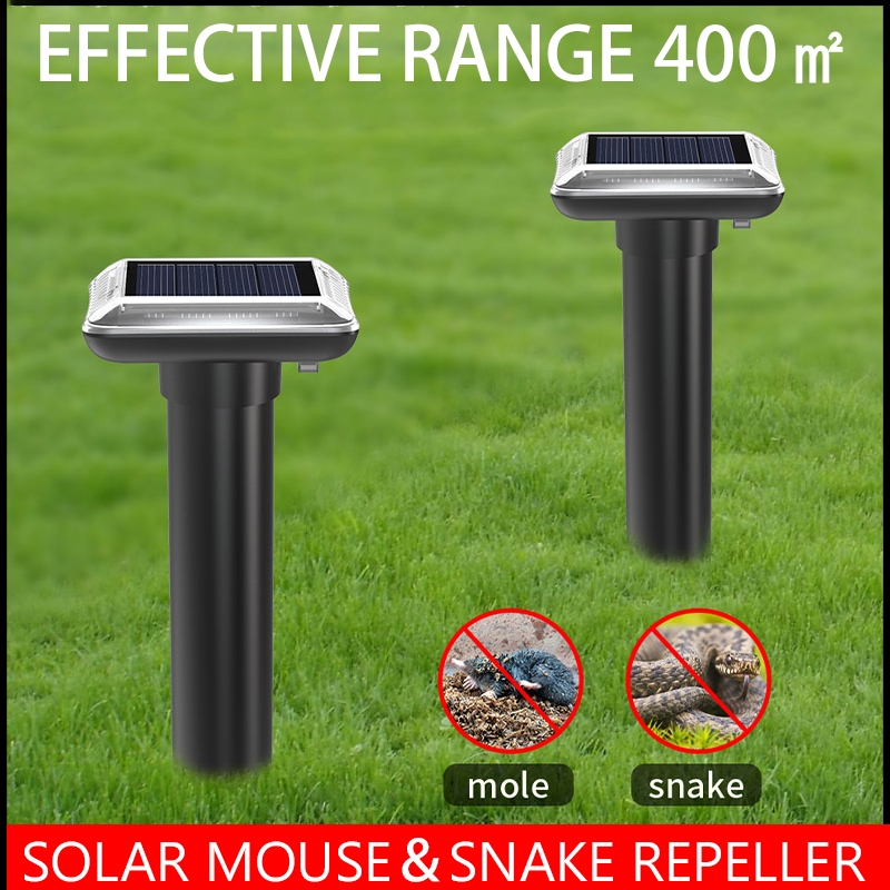 Solar Ultrasonic snake repellent Outdoor Garden Farm Solar Powered ...