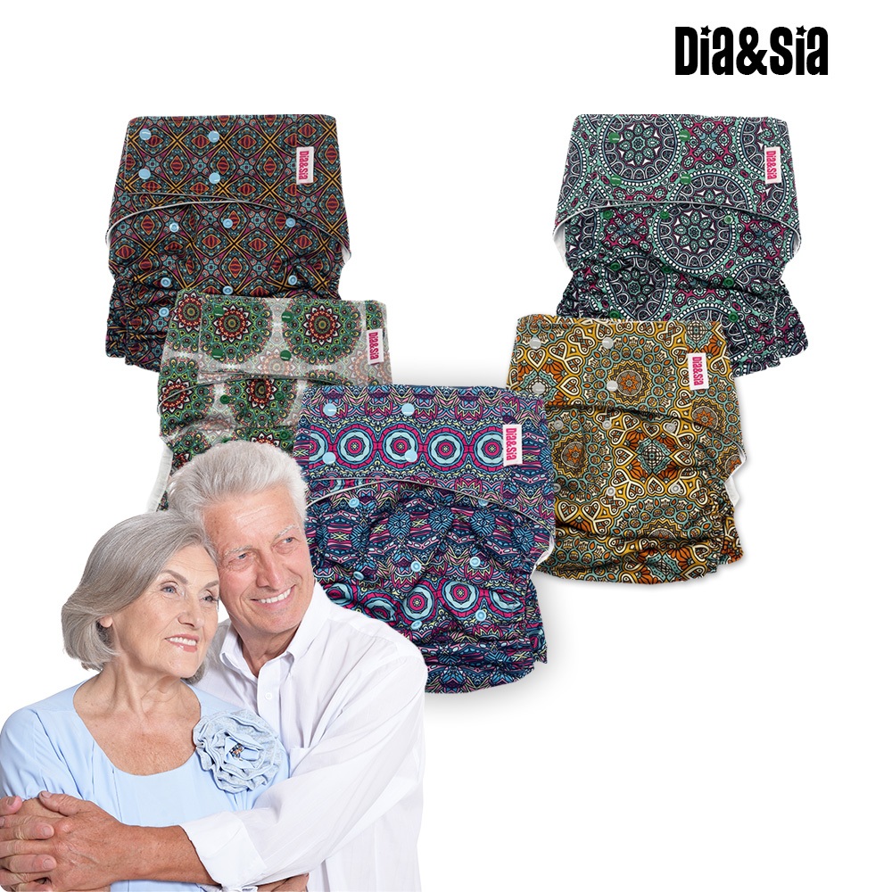 DIA&SIA large Adult/Children cloth diaper with bamboo charvoal inserts ...