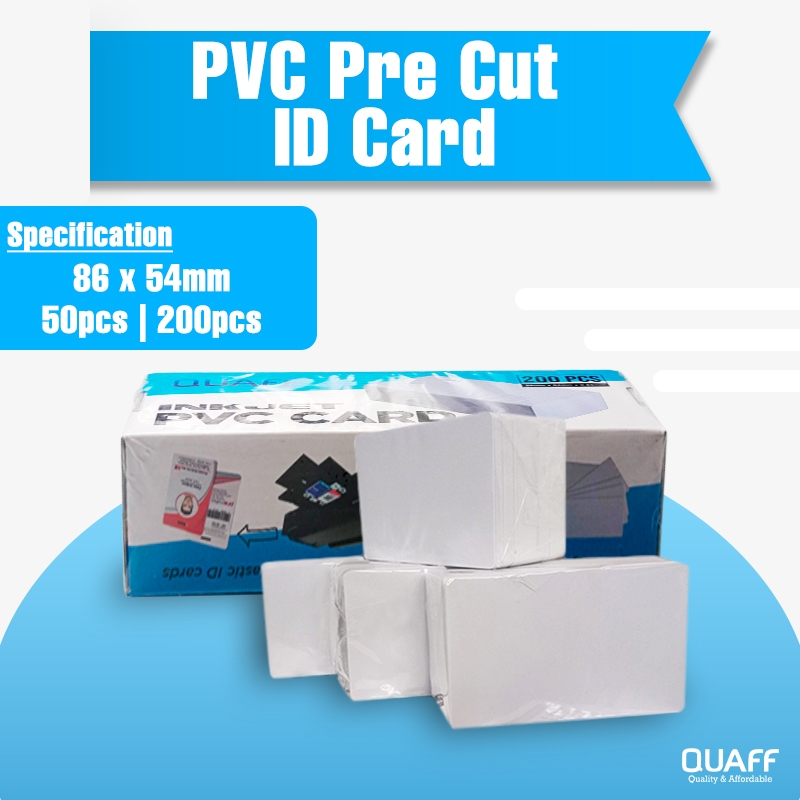 Quaff Printable PVC Pre-Cut Cards For Direct Printing | Shopee Philippines