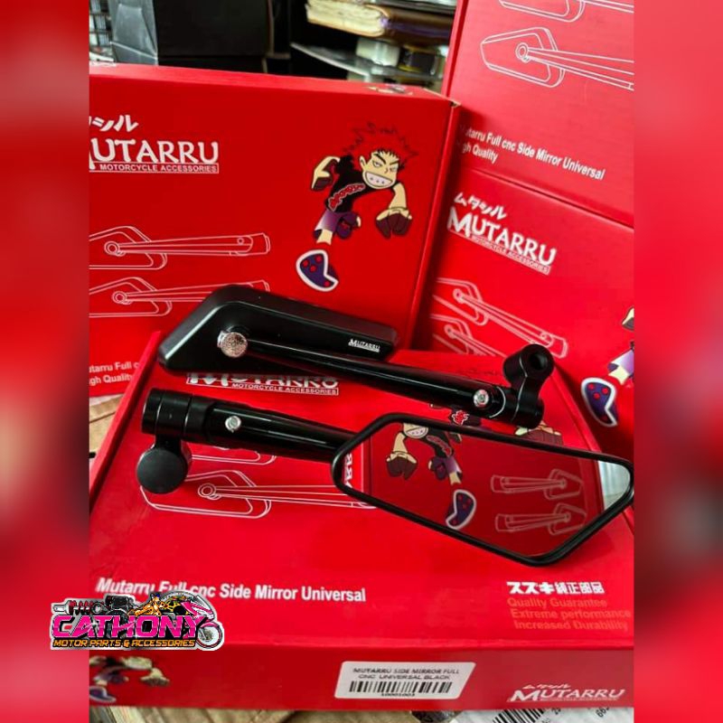 MUTARRU CNC SIDE MIRROR UNIVERSAL WALANG GRADO | Shopee Philippines