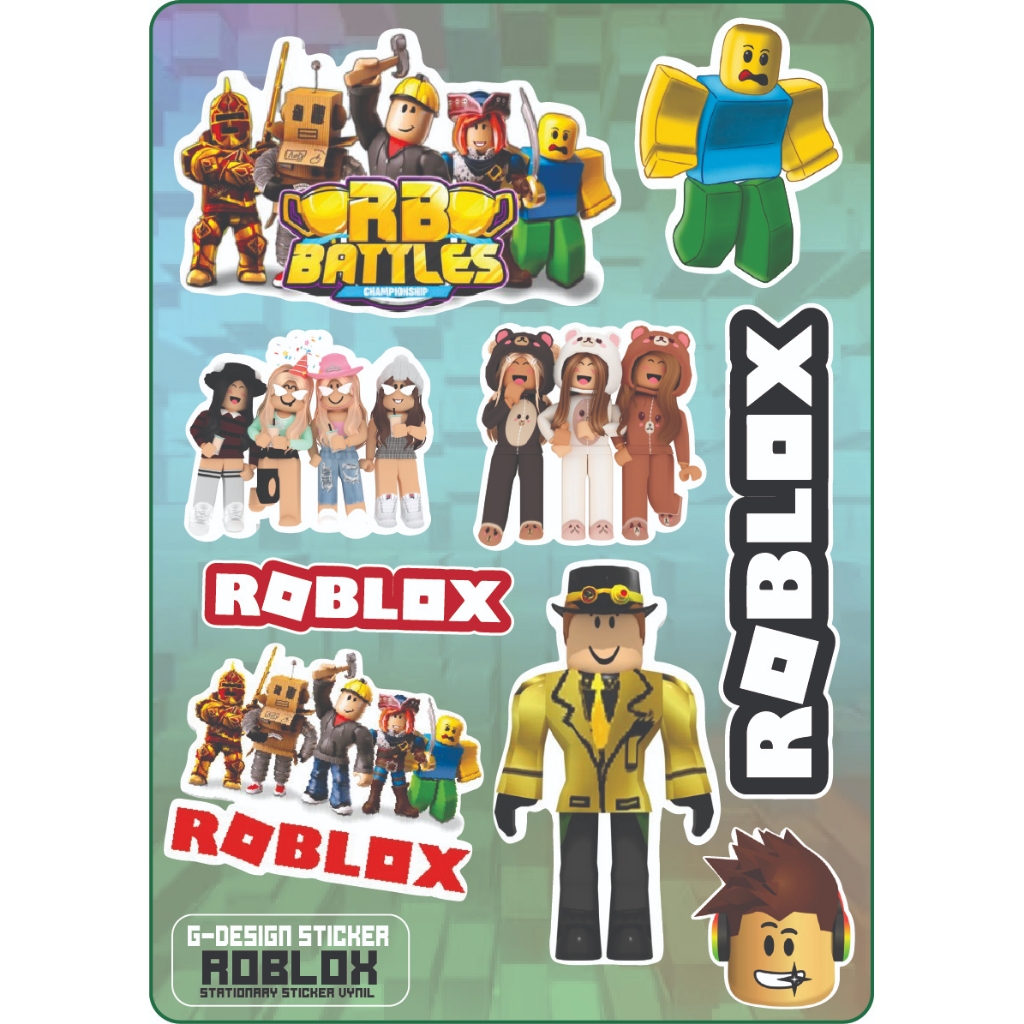ROBLOX STATIONARY STICKER VINYL | Shopee Philippines