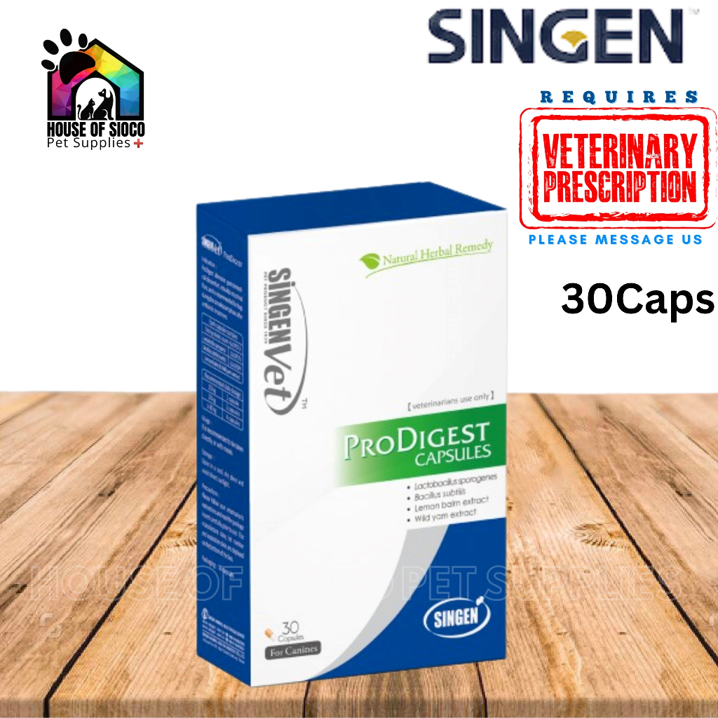 Singen ProDigest Capsule For Dogs 30Caps/Box (PRESCRIPTION REQUIRED ...