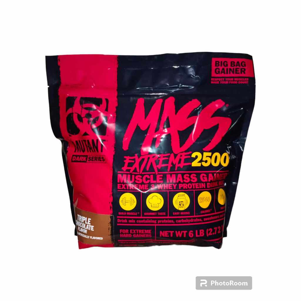 Mutant Dark Series Mass Extreme 2500 Muscle Mass Gainer 6lbs | Shopee Philippines