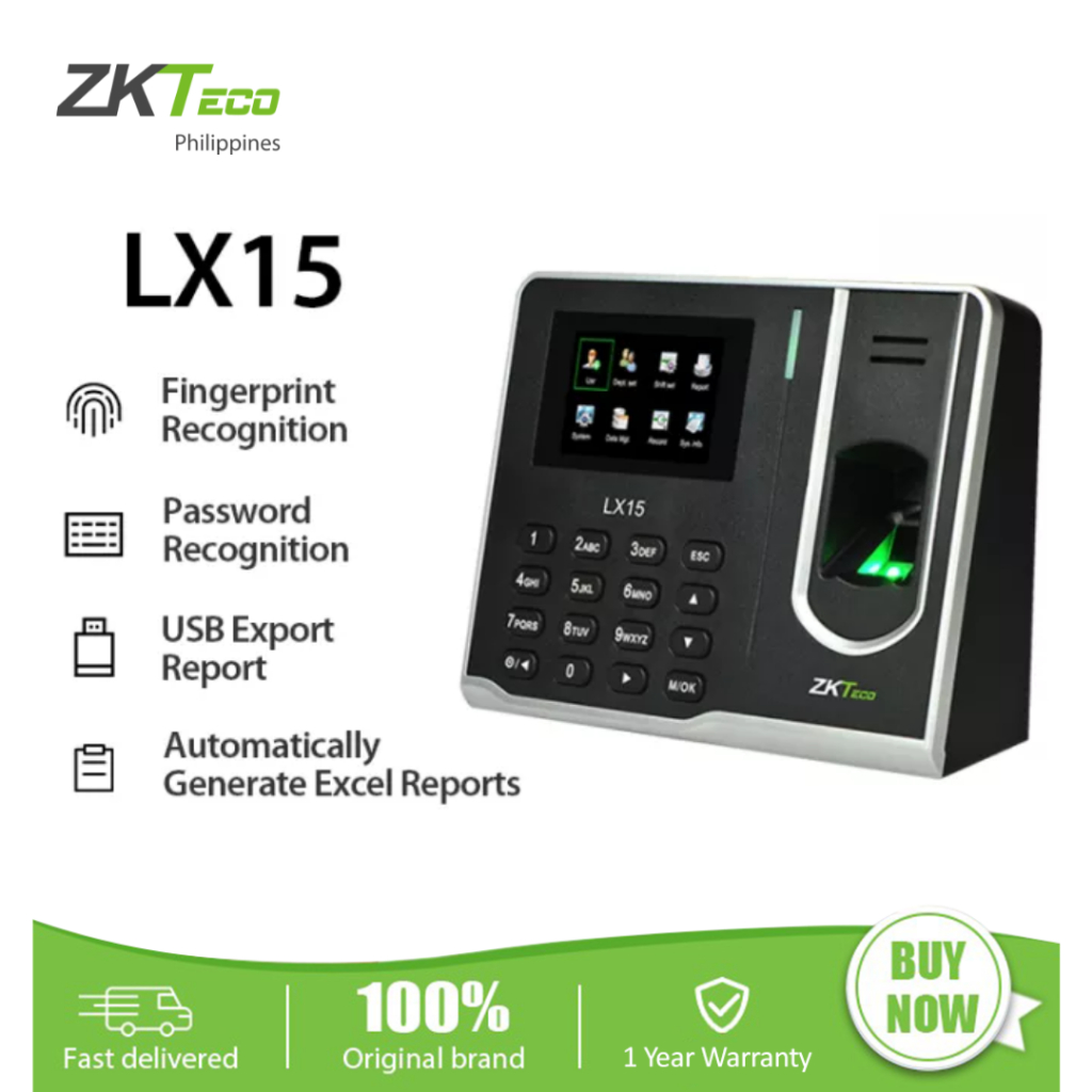 ZKTeco LX15 Absence Machine Fingerprint Attendanc Clock Time Attendance ...