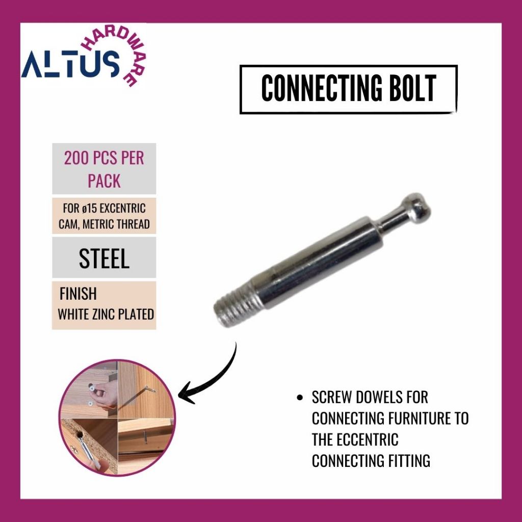 Connecting Bolt (Furniture Fittings) | Shopee Philippines