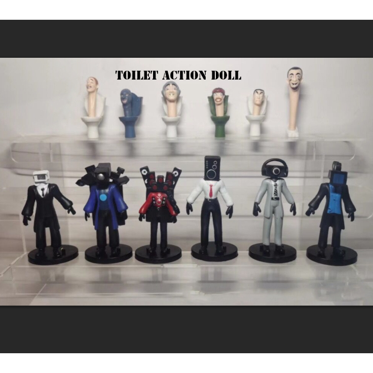 Skibidi Toilet Action Figure 12pcs Set Game Doll Figure Toys Monitor ...