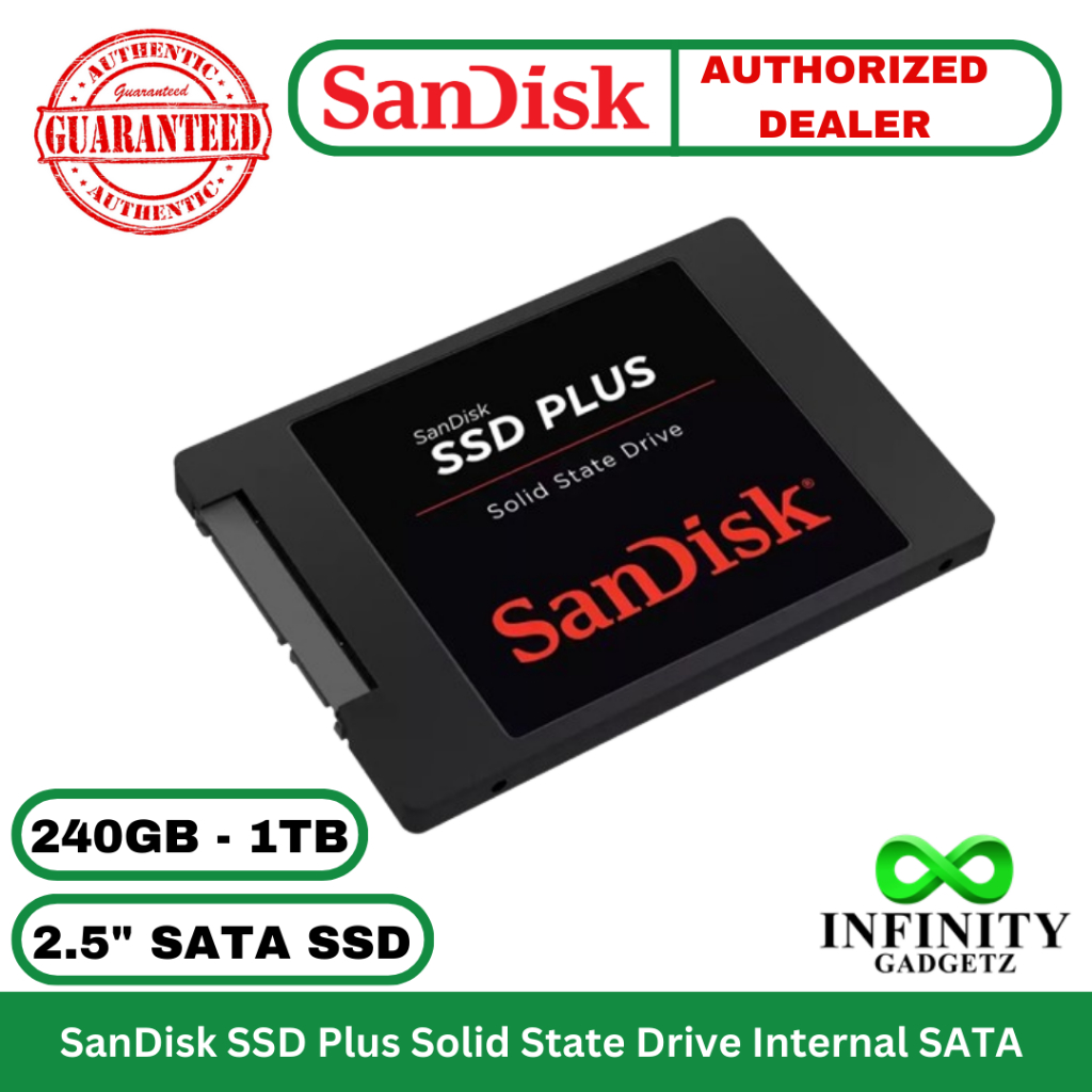 SanDisk SSD Plus Solid State Drive Internal SATA SSD | Shopee Philippines
