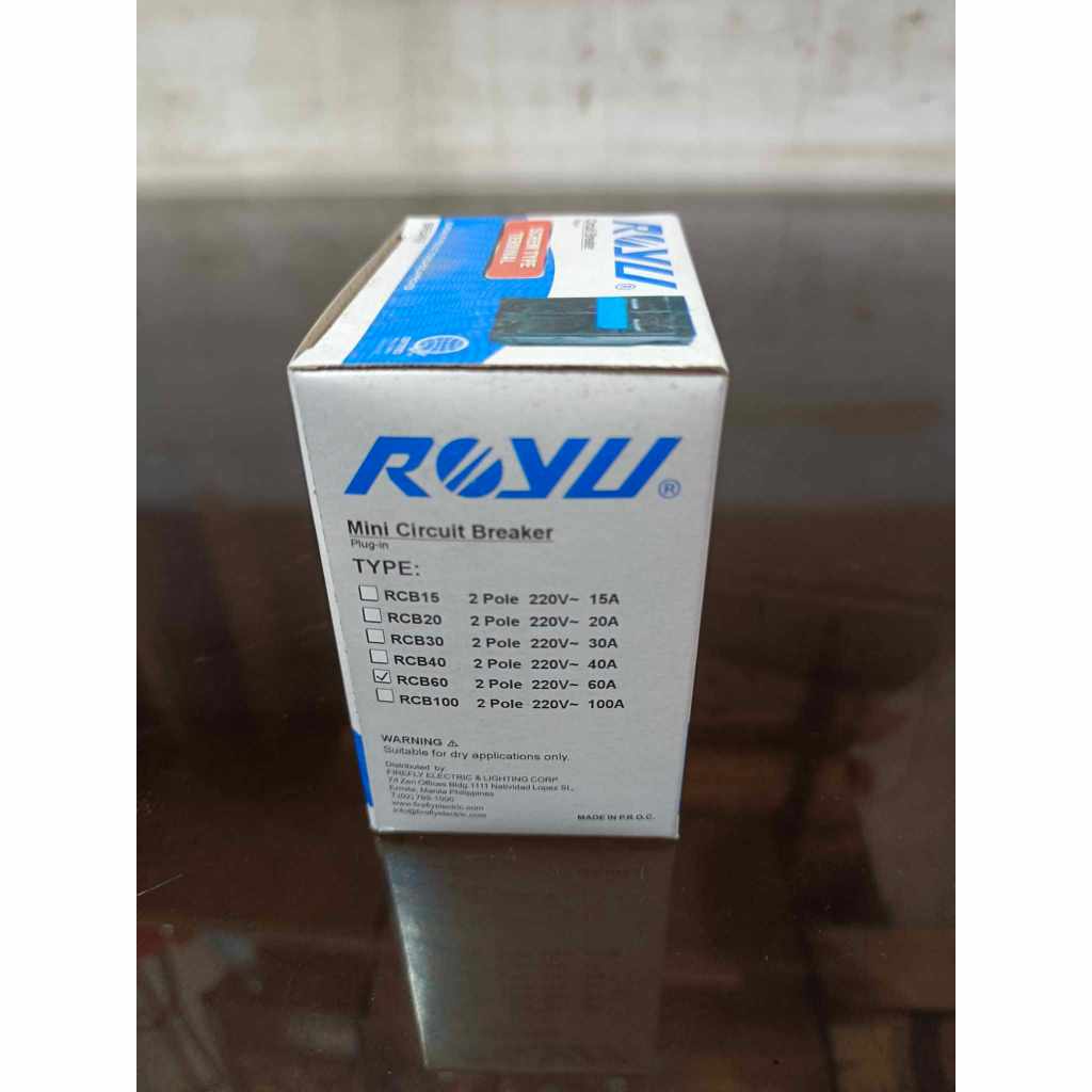Mini Circuit Breaker ROYU / Plug-In / 100% Original Product 15A,20A,30A ...