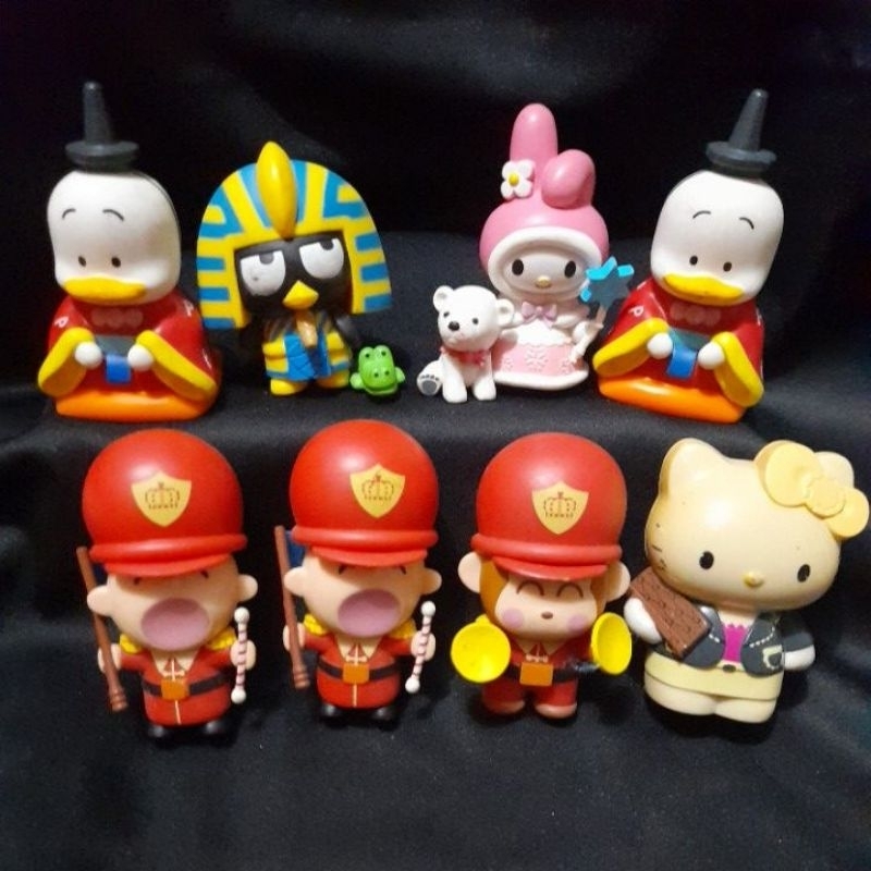 sanrio characters hard figure hello kitty, pekkle, badtz maru, minna no ...