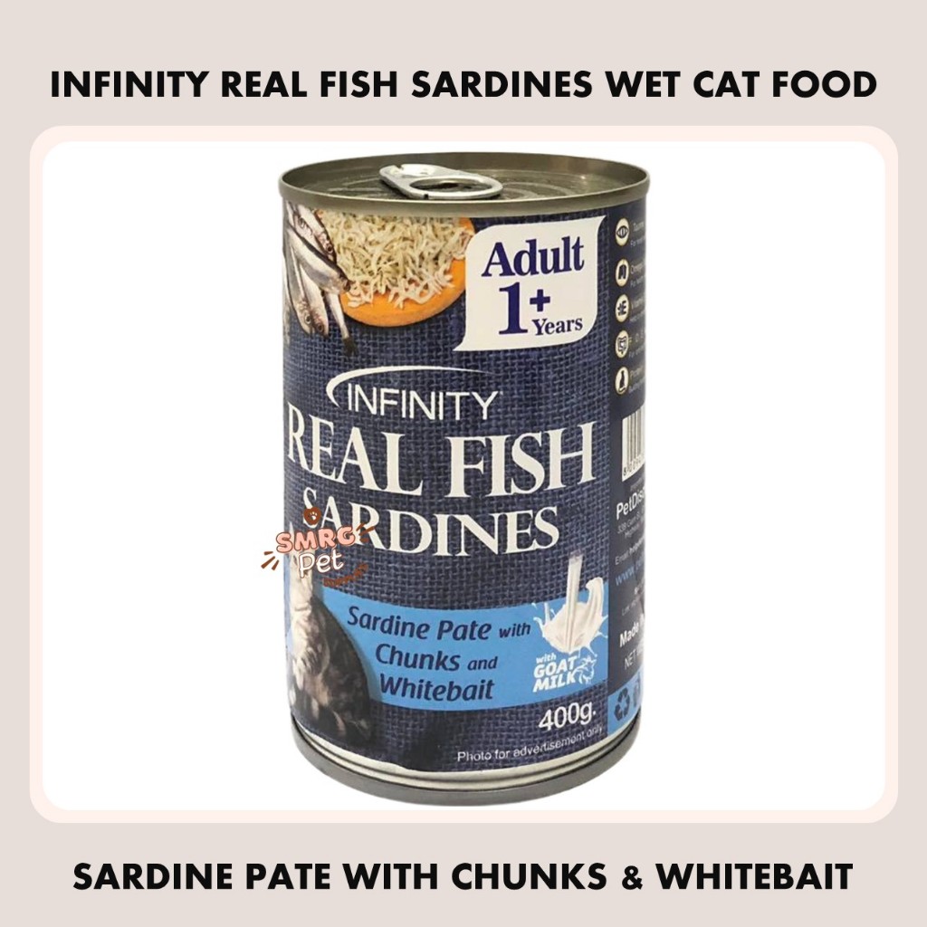 Special Cat Mousse / Infinity Real Sardines Wet Food in Can 400g ...