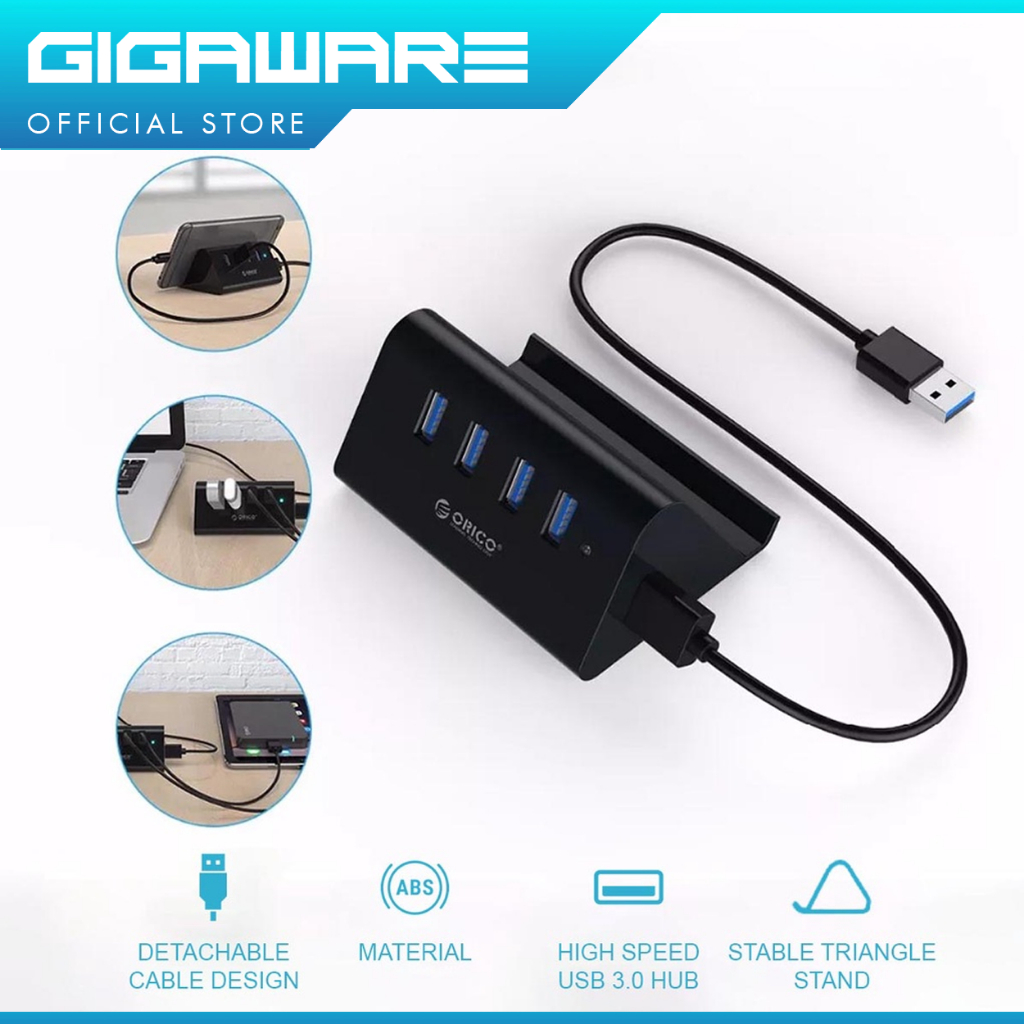 Gigaware Orico SHC-U3 ABS 4 Ports USB HUB 3.0 OTG Splitter Multi Hub ...