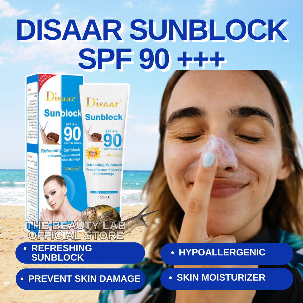 Disaar Sunblock Cream SPF 90 Sunscreen Skin Repair Whitening Skincare | Shopee Philippines