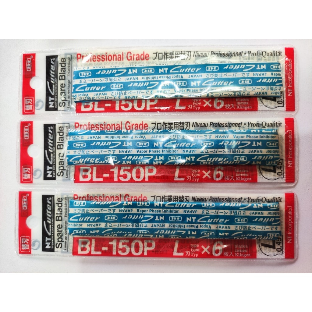 NT Cutter Japan BL-type Blade 6s BL-150P Spare Blade Replacement ...