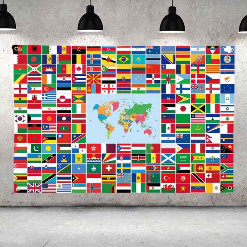World International Flag Banner (90cm x 150cm) | Shopee Philippines