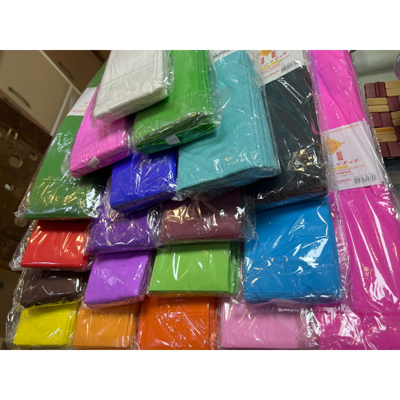 10pcs Crepe Paper Fiesta 500x2000mm single color | Shopee Philippines