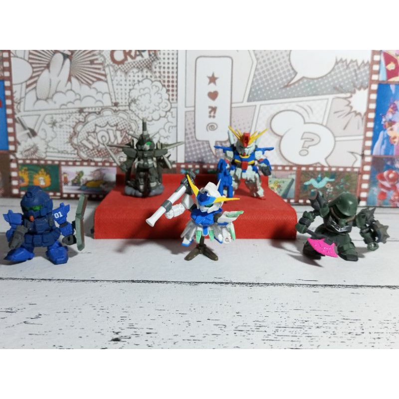 Mobile Suit Mini Gundam Figure Set | Shopee Philippines