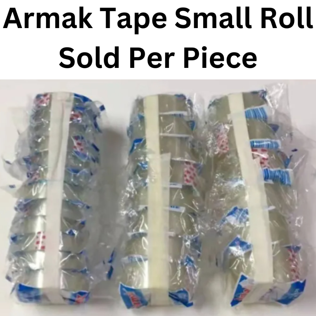 Per Piece Armak Adhesive Tape 1/2 inch clear/yellow | Shopee Philippines
