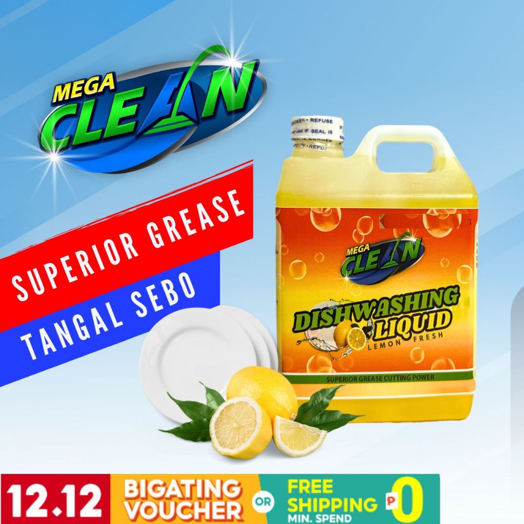 Megaclean | Dishwashing Liquid (1000ml JC) | Shopee Philippines