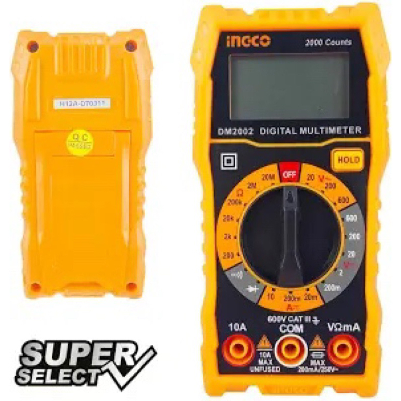 ingco Digital Multimeter 600v - DM2002 | Shopee Philippines