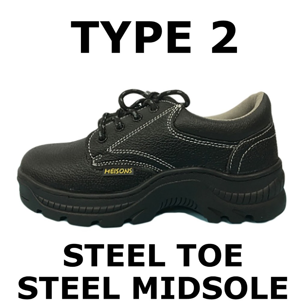 TYPE 2 MEISONS SAFETY SHOES LOW CUT WITH STEEL TOE AND STEEL MIDSOLE ...