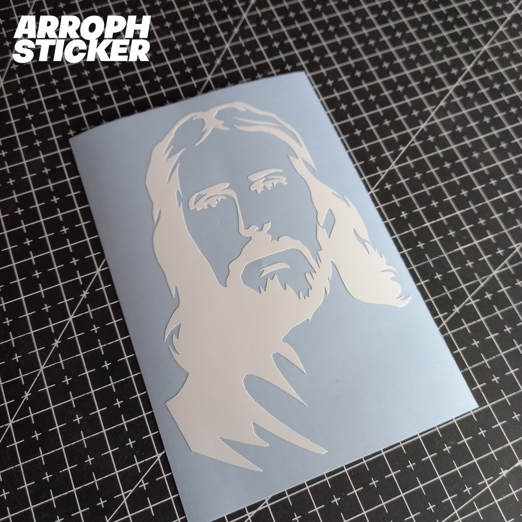 Religious Jesus Vinyl Decal Cutout Sticker - Waterproof Outdoor Indoor ...