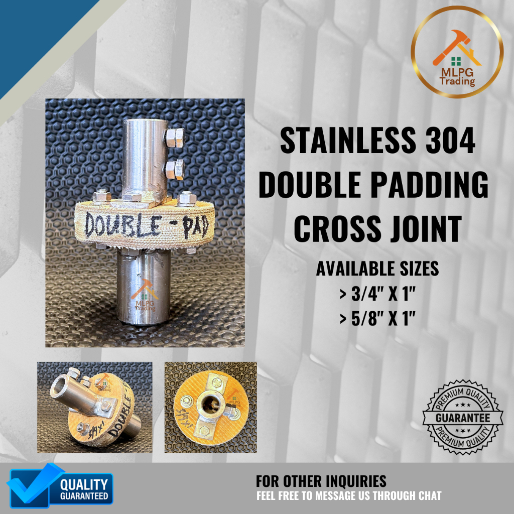 Stainless 304 DOUBLE PADDING Cross Joint for Pump Boat Engine (Pang ...