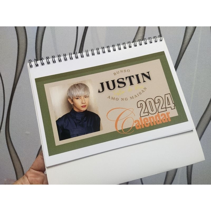 JUSTIN DE DIOS 2024 DESK CALENDAR MAHALIMA SB19 | Shopee Philippines