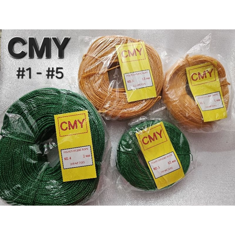 CMY Rope | P.E. Rope | Tali | Lubid | Polyethelyn Rope | #1 #2 #3 #4 #5 ...