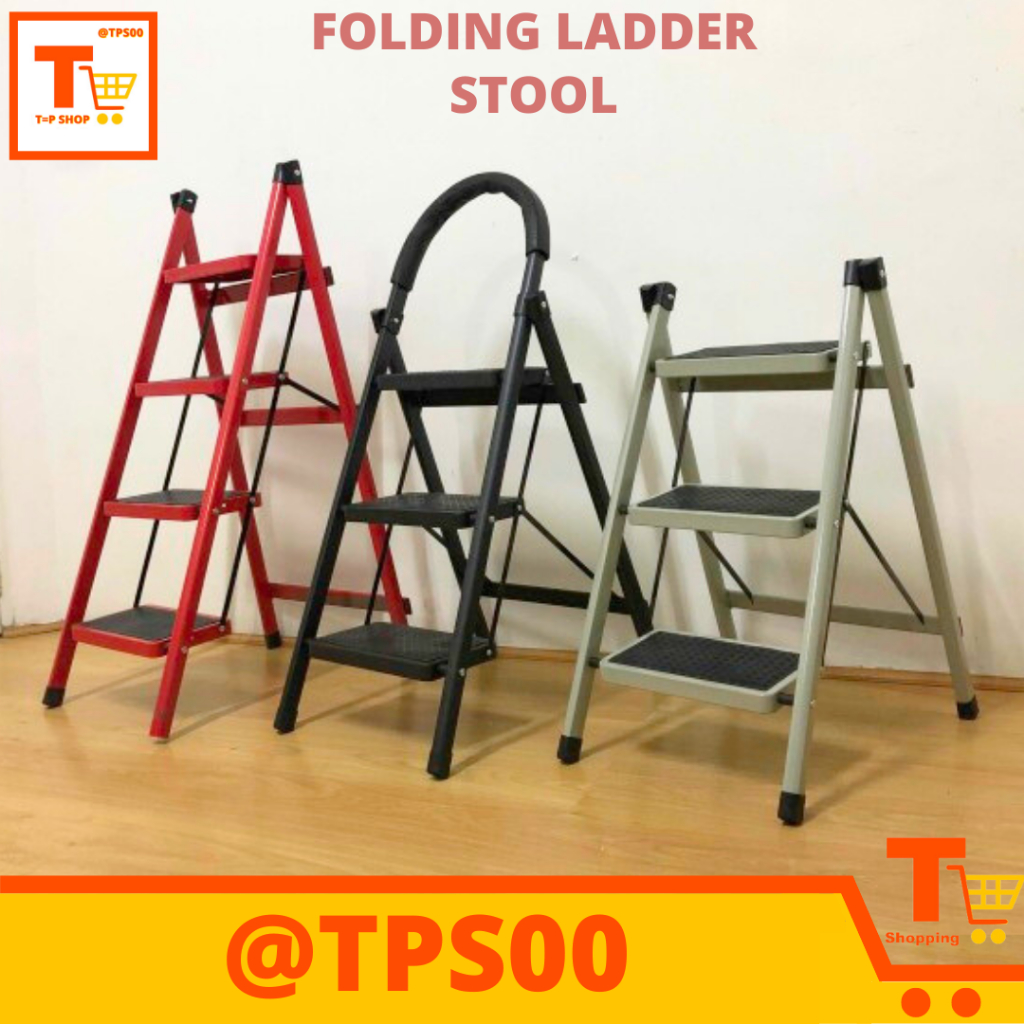 LADDER / 3&4 STEPS FOLDING LADDER / HOUSEHOLD STEEL LADDER / STEPPING ...